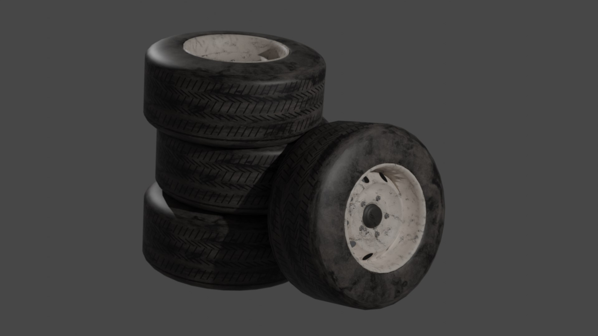 3D Dirty Tire Model - TurboSquid 2118200