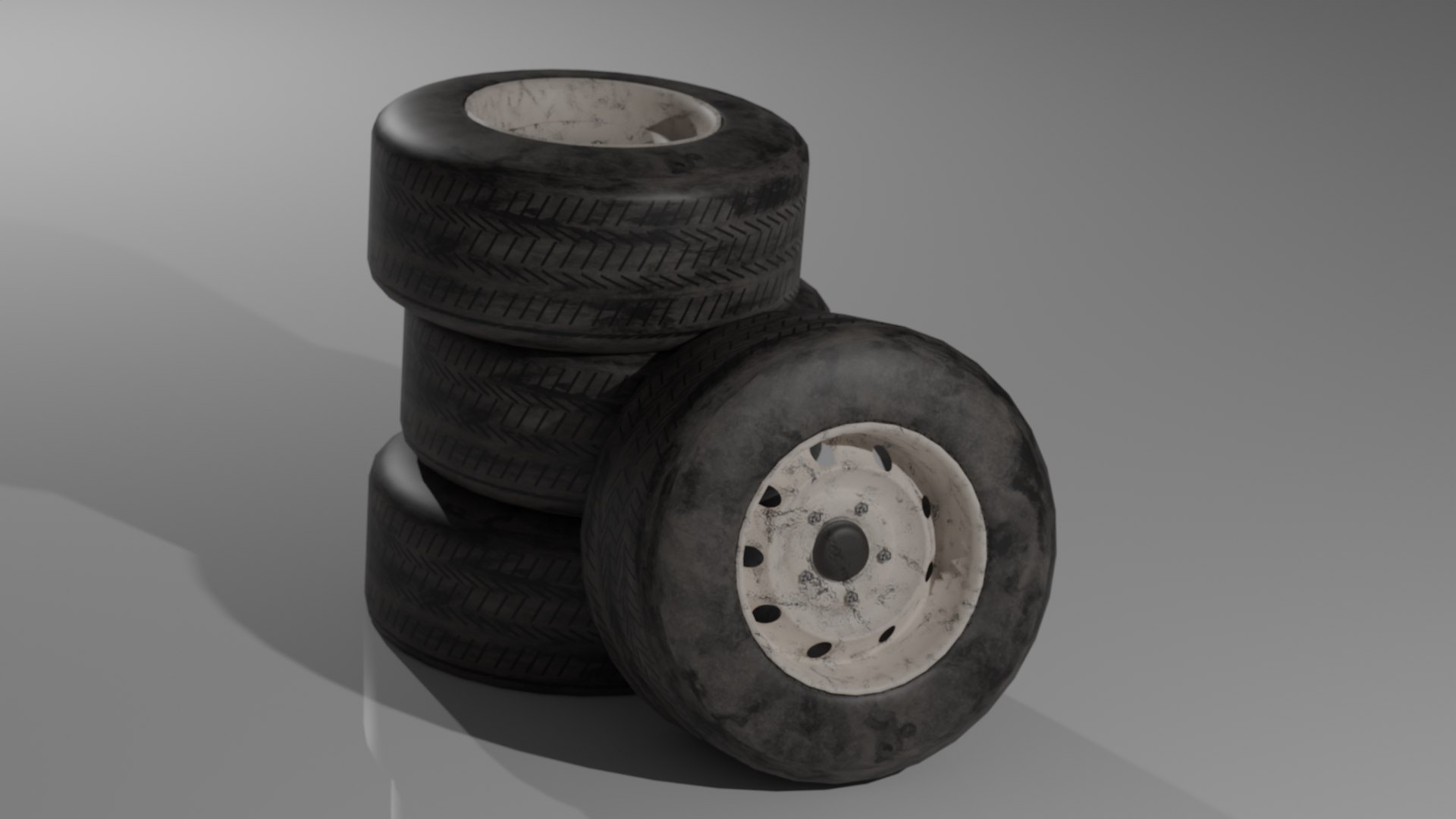 3D Dirty Tire Model - TurboSquid 2118200