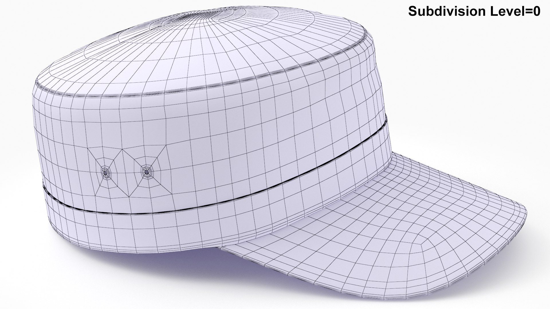 3D Model Green Military Cap - TurboSquid 2342198