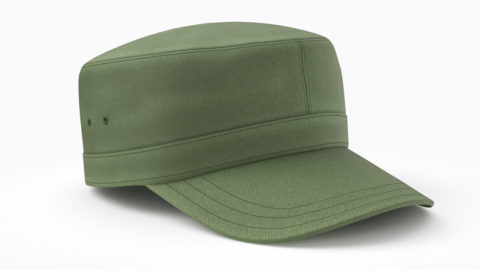 3D Model Green Military Cap - TurboSquid 2342198