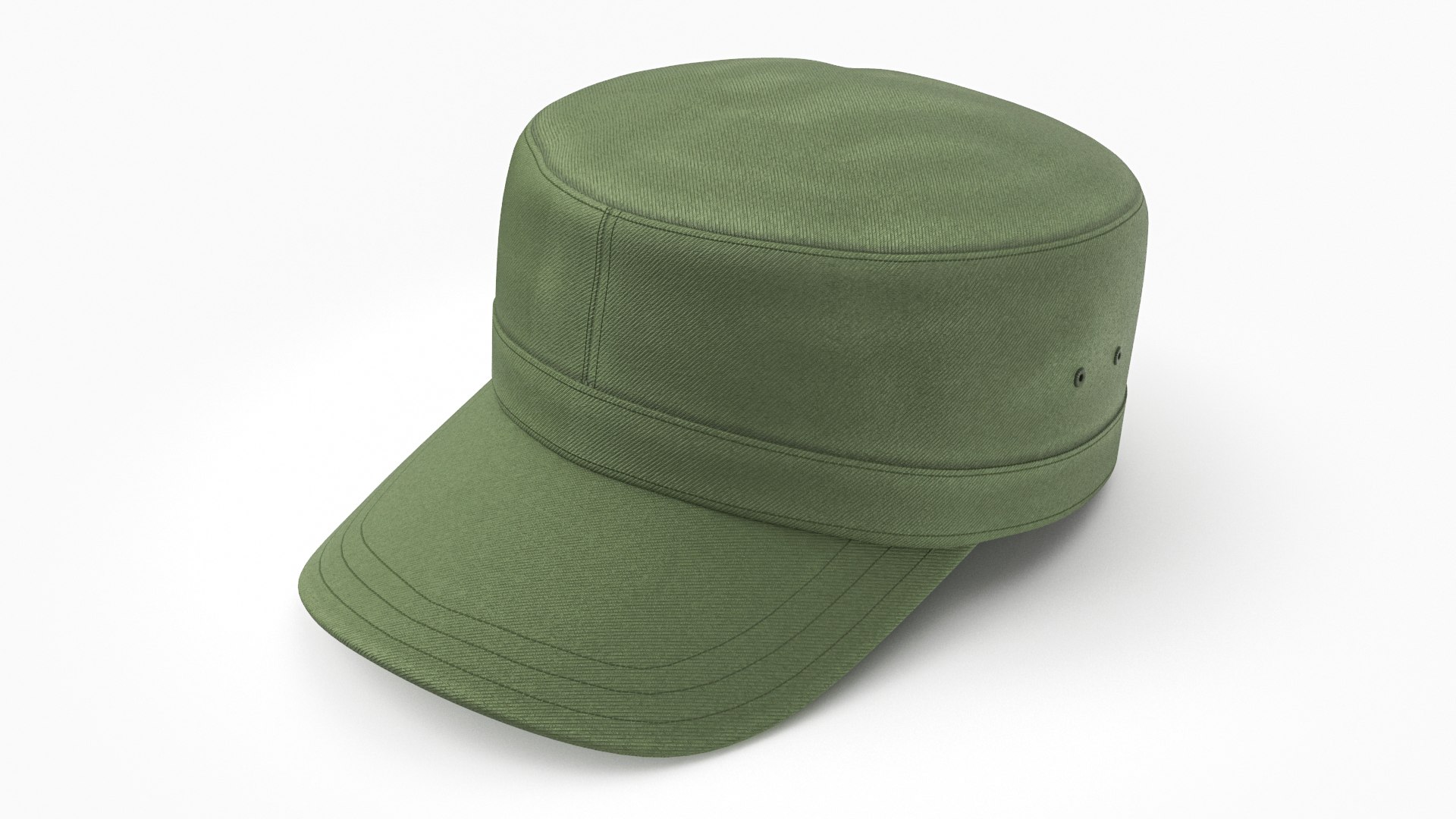 3D Model Green Military Cap - TurboSquid 2342198