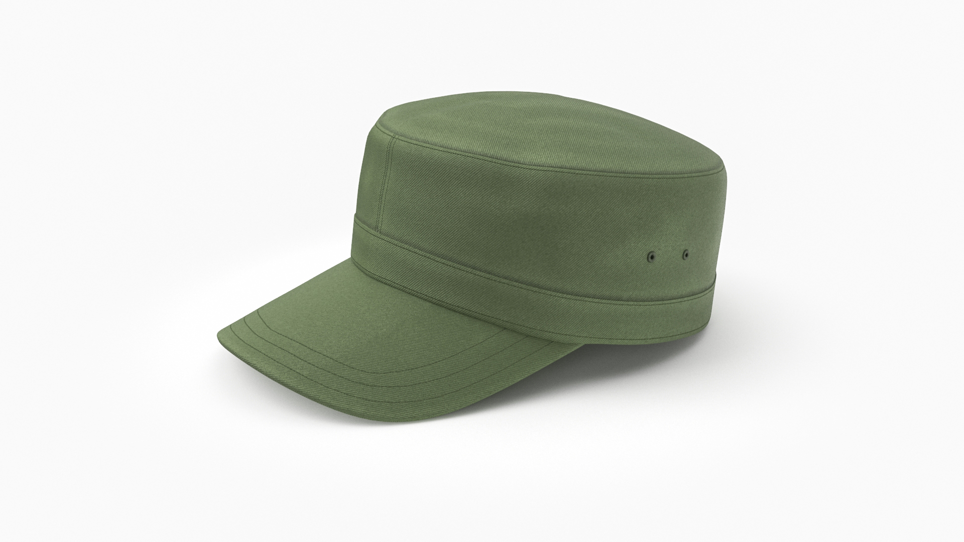 3D Model Green Military Cap - TurboSquid 2342198