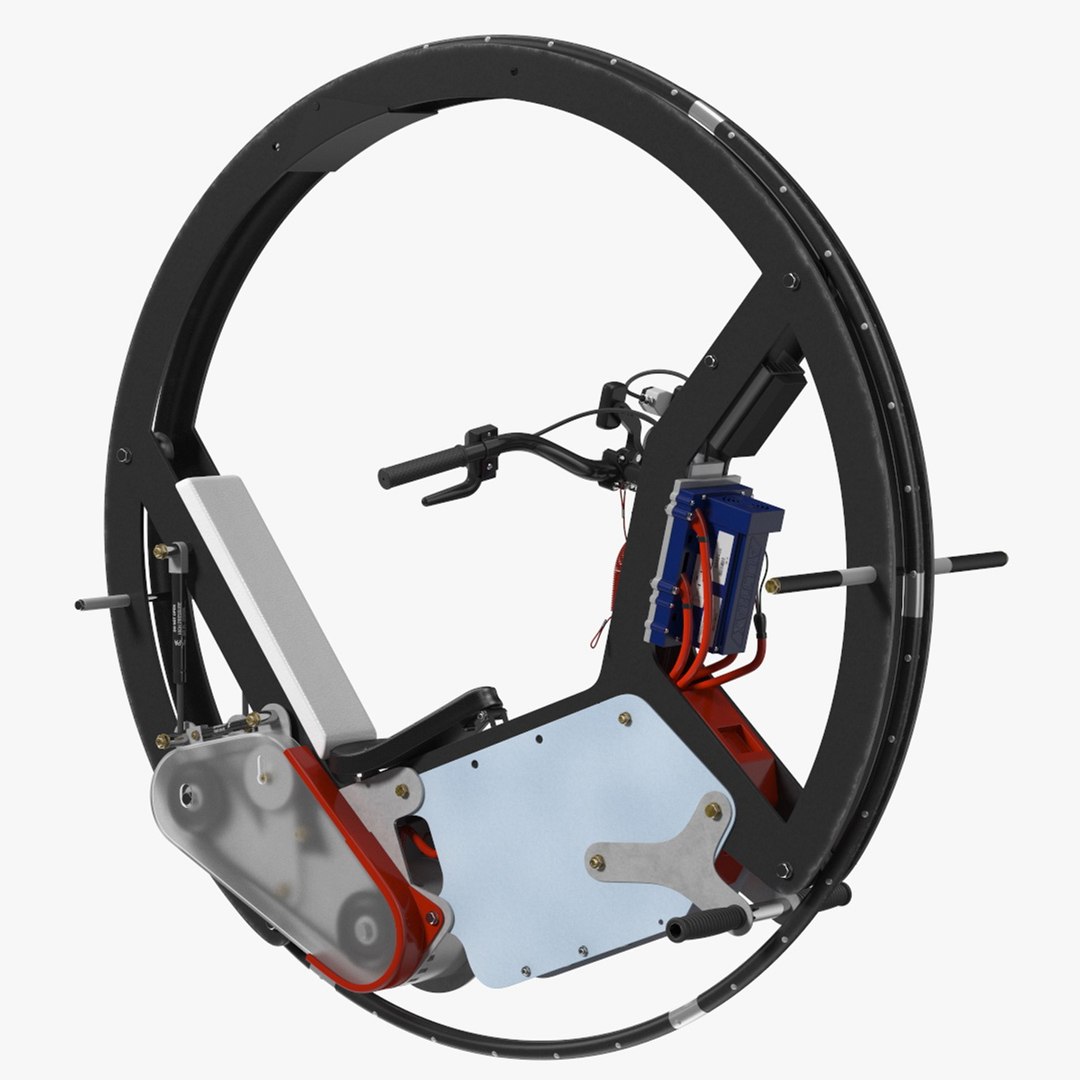 3D Monowheel Motorcycle Rigged for Cinema 4D - TurboSquid 1882672