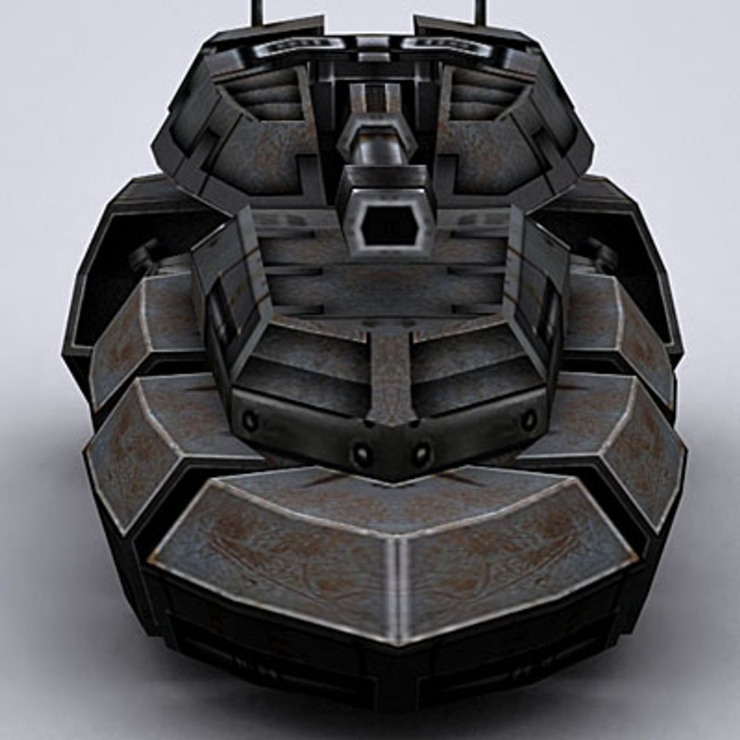 real-time sci-fi hover tanks 3d model