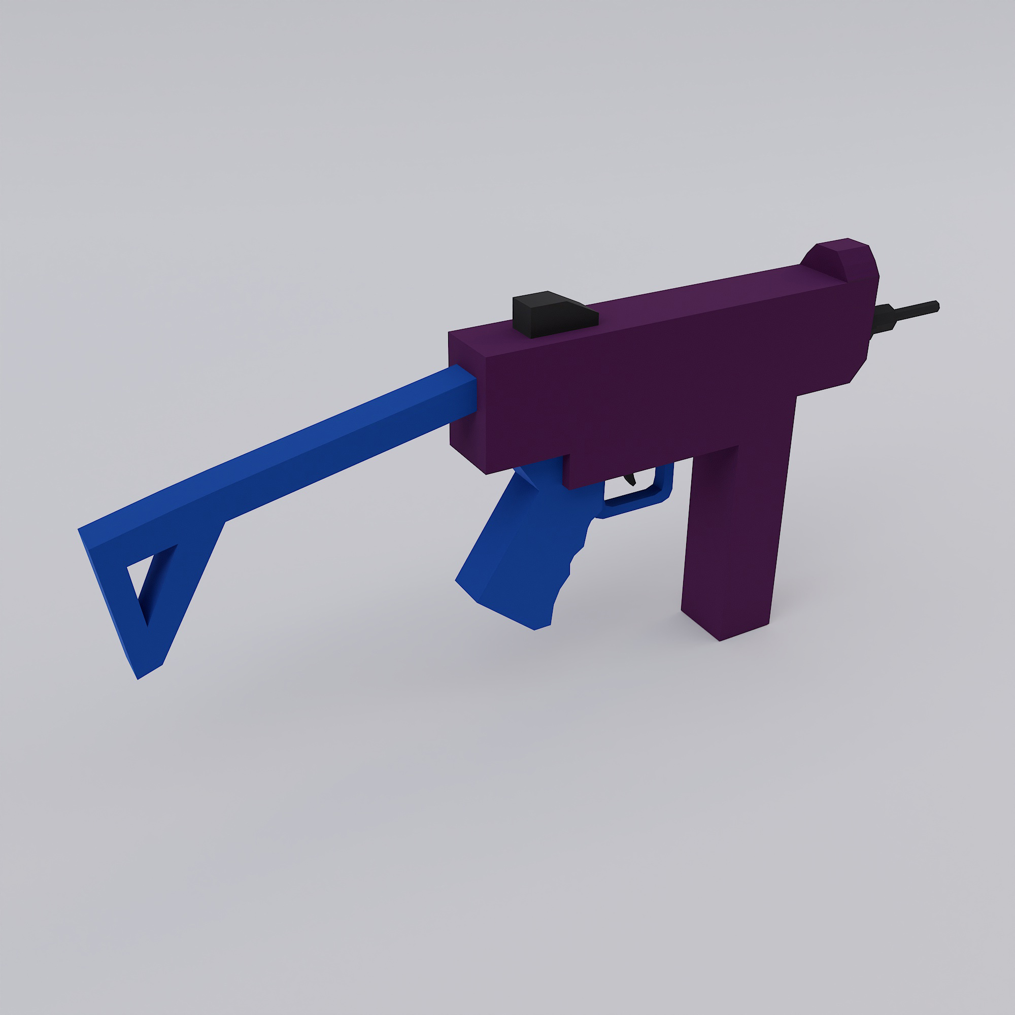 LUSA submachine gun 3D model - TurboSquid 1991925