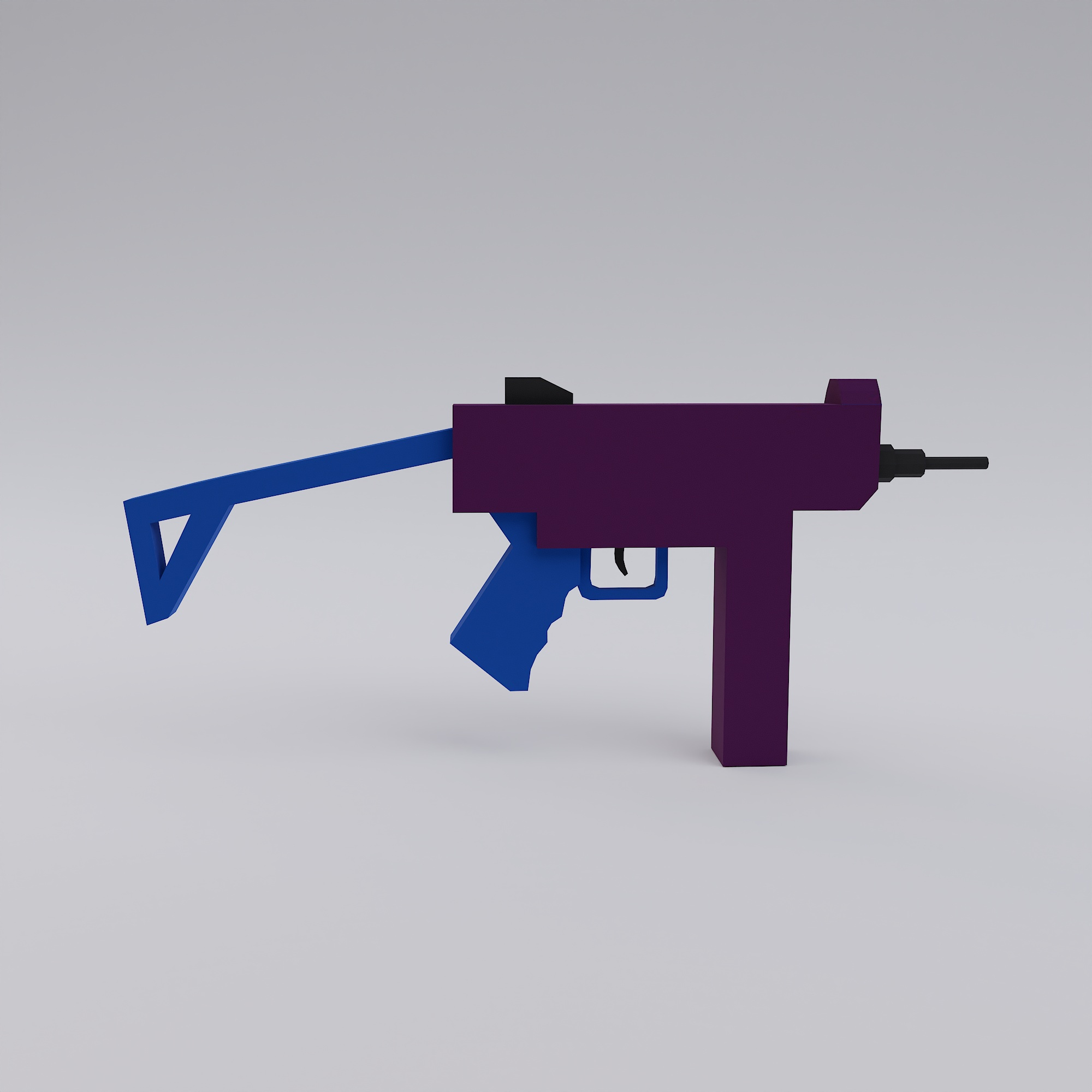 LUSA submachine gun 3D model - TurboSquid 1991925