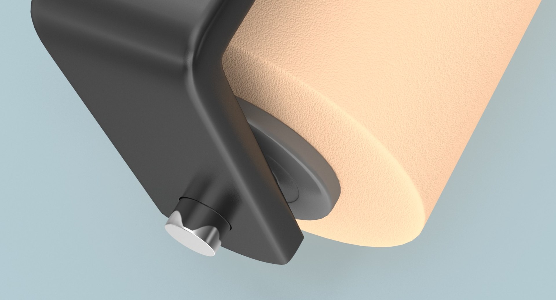 Linocut Ink Roller 3d Model