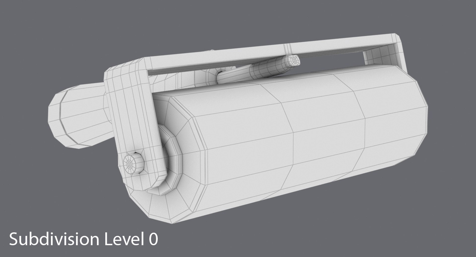 Linocut Ink Roller 3d Model
