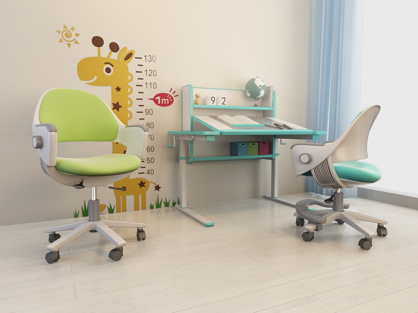 3D A Model of Height Measuring Ruler for Modern Childrens Learning ...