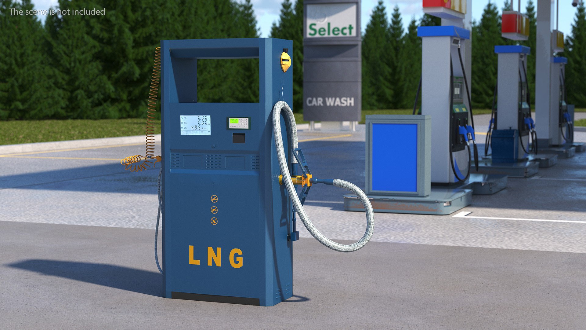 3D Liquefied Natural Gas Dispenser - TurboSquid 2237772