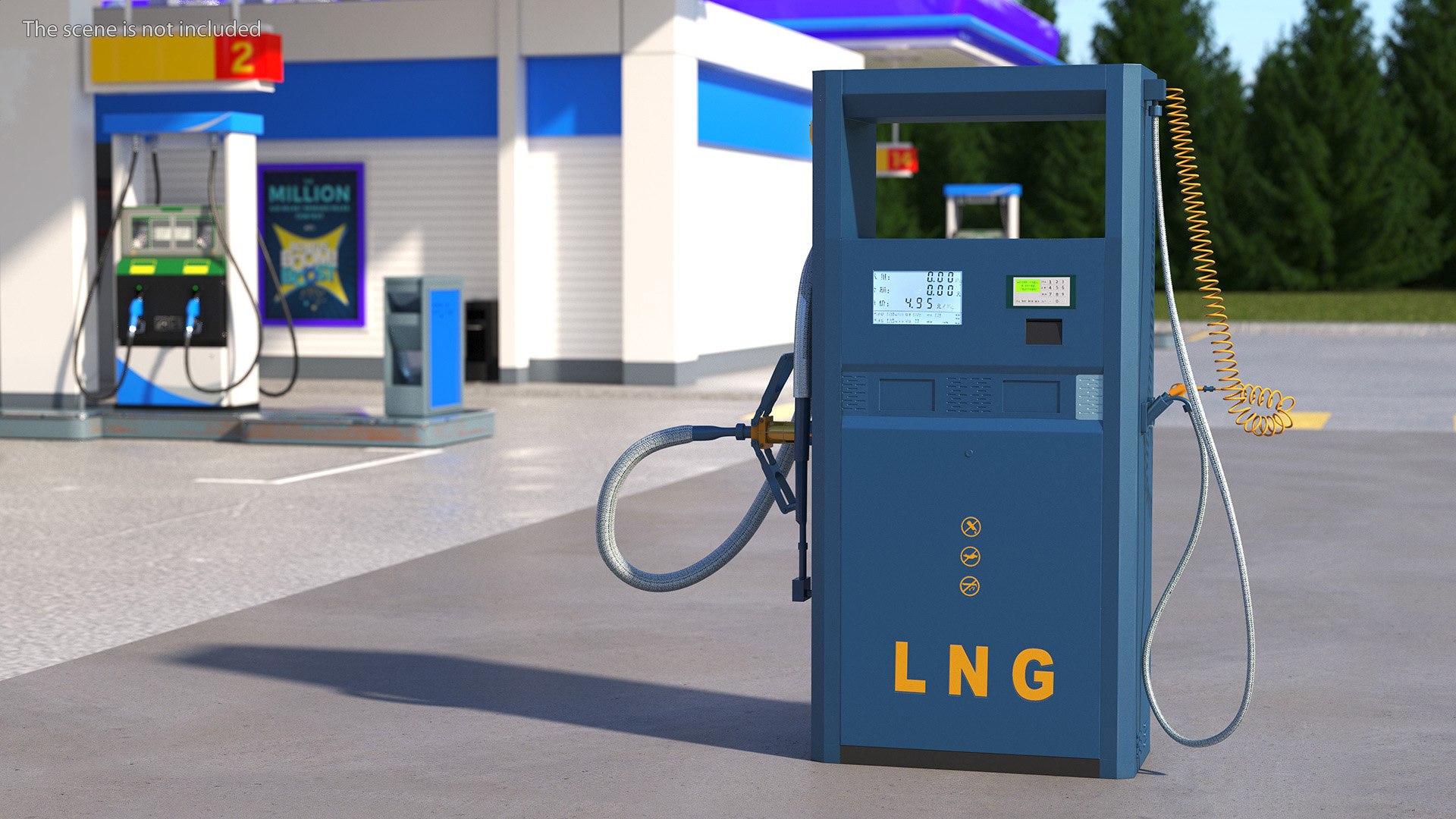 3D Liquefied Natural Gas Dispenser - TurboSquid 2237772