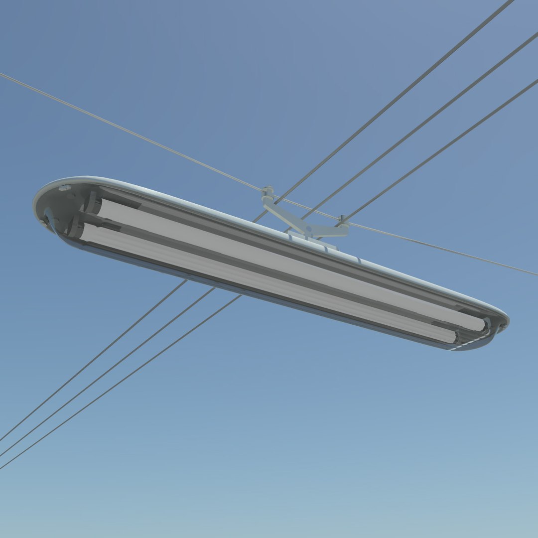Rectangular Street Lamp 3d Dxf