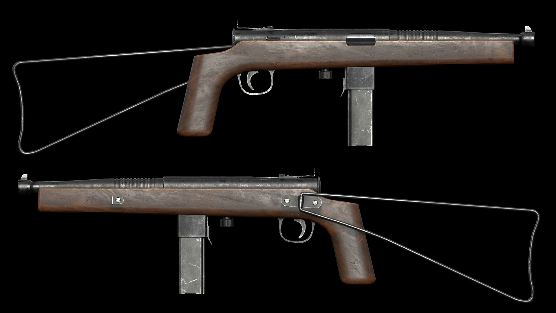 3D Model Reising M55 Smg - TurboSquid 1668576