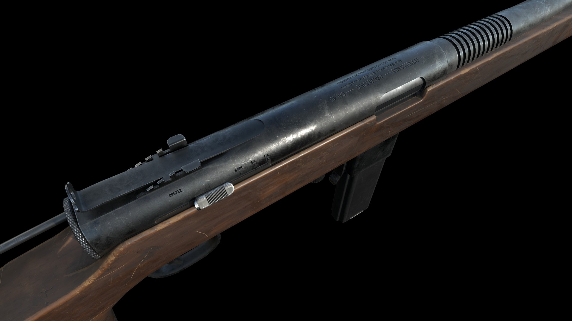 3D Model Reising M55 Smg - TurboSquid 1668576