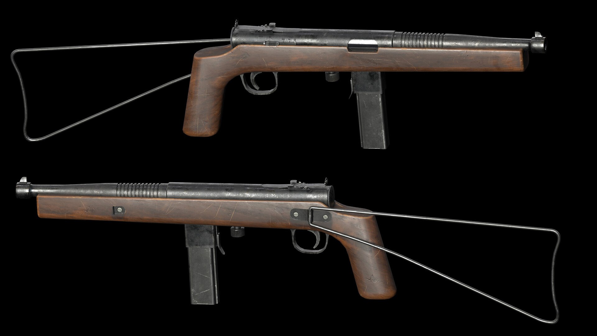 3D Model Reising M55 Smg - TurboSquid 1668576