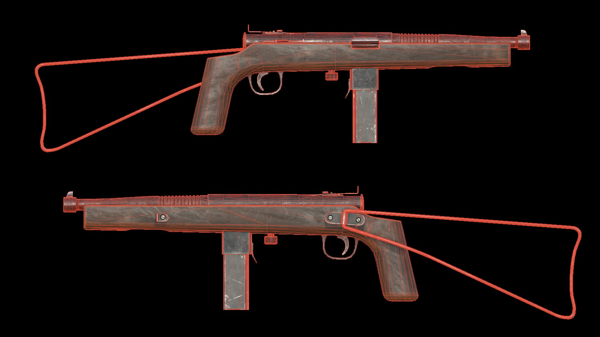3D Model Reising M55 Smg - TurboSquid 1668576