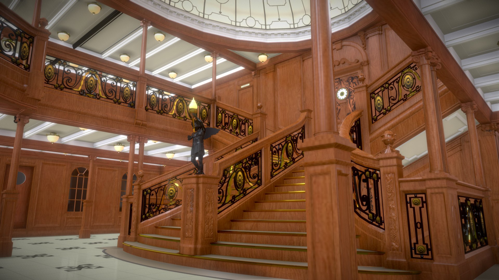 Titanic Grand Staircase 3D Model 3D Model - TurboSquid 2223210