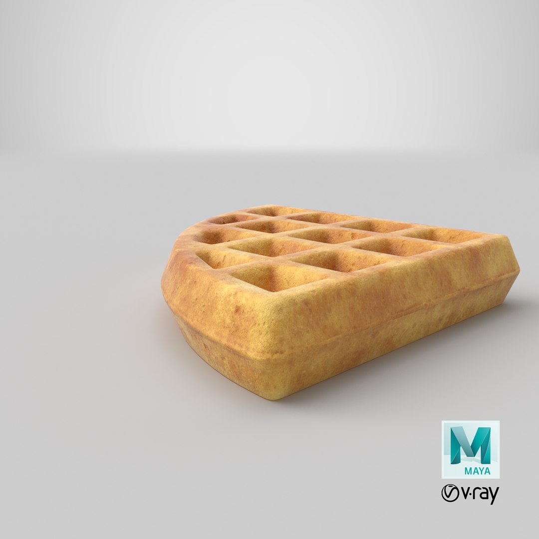 Piece Of Waffle 3D Model - TurboSquid 2019587