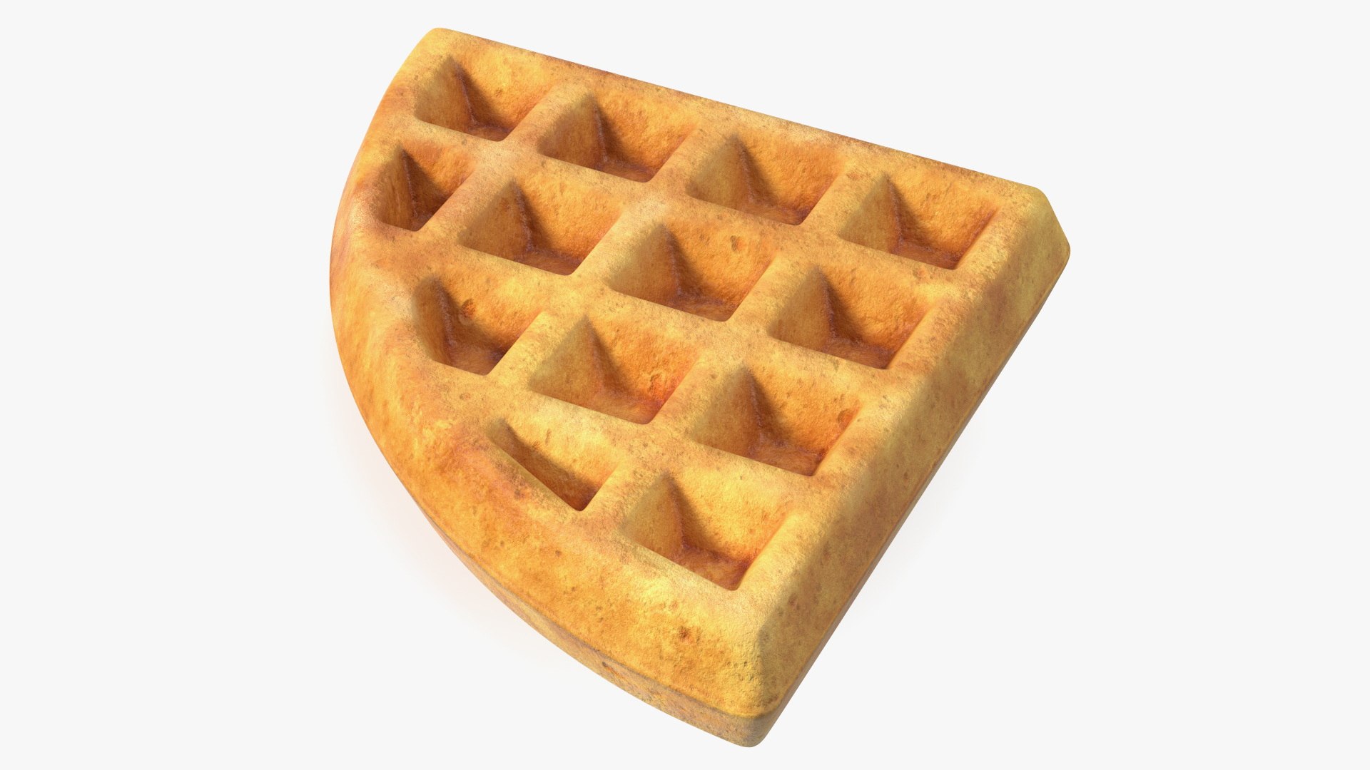 Piece of Waffle 3D model - TurboSquid 2019587