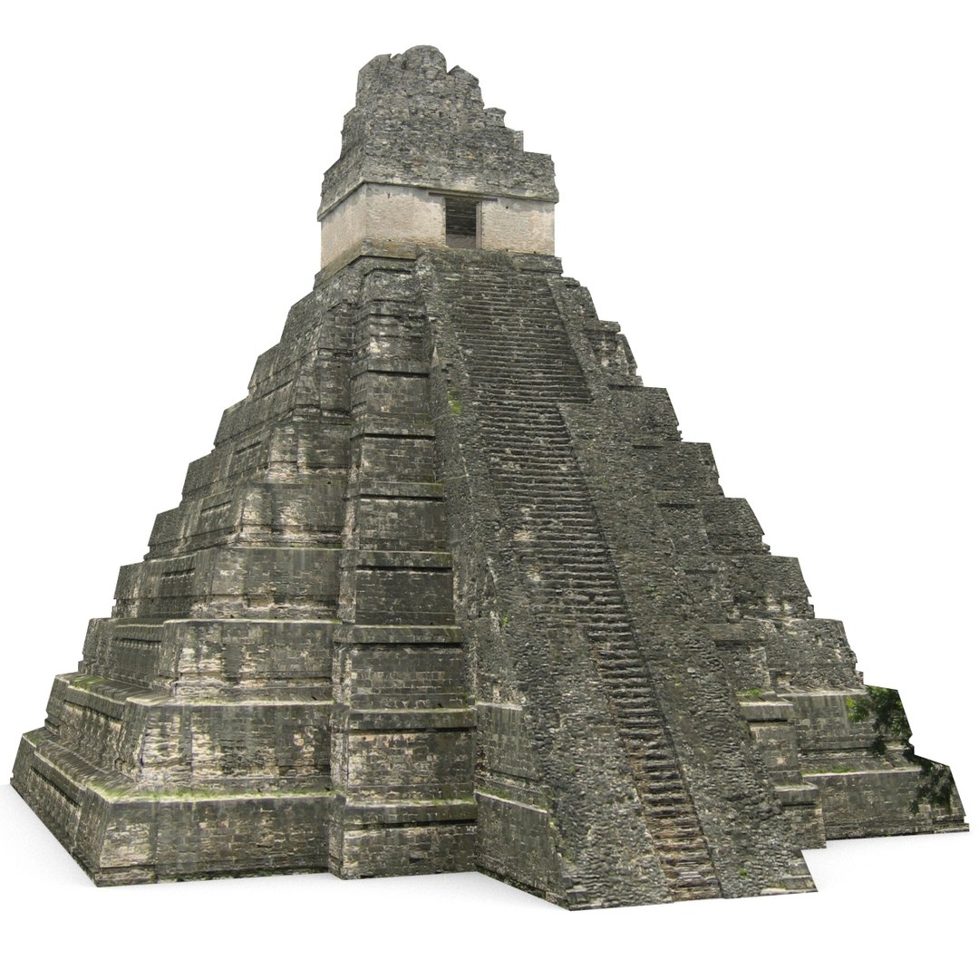 3d Model Tikal Temple 1