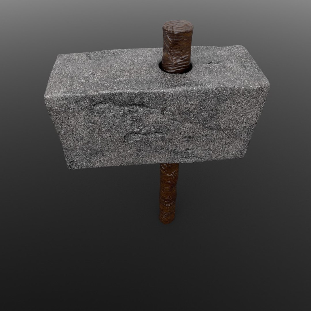 Stone hammer 3D model - TurboSquid 1256426