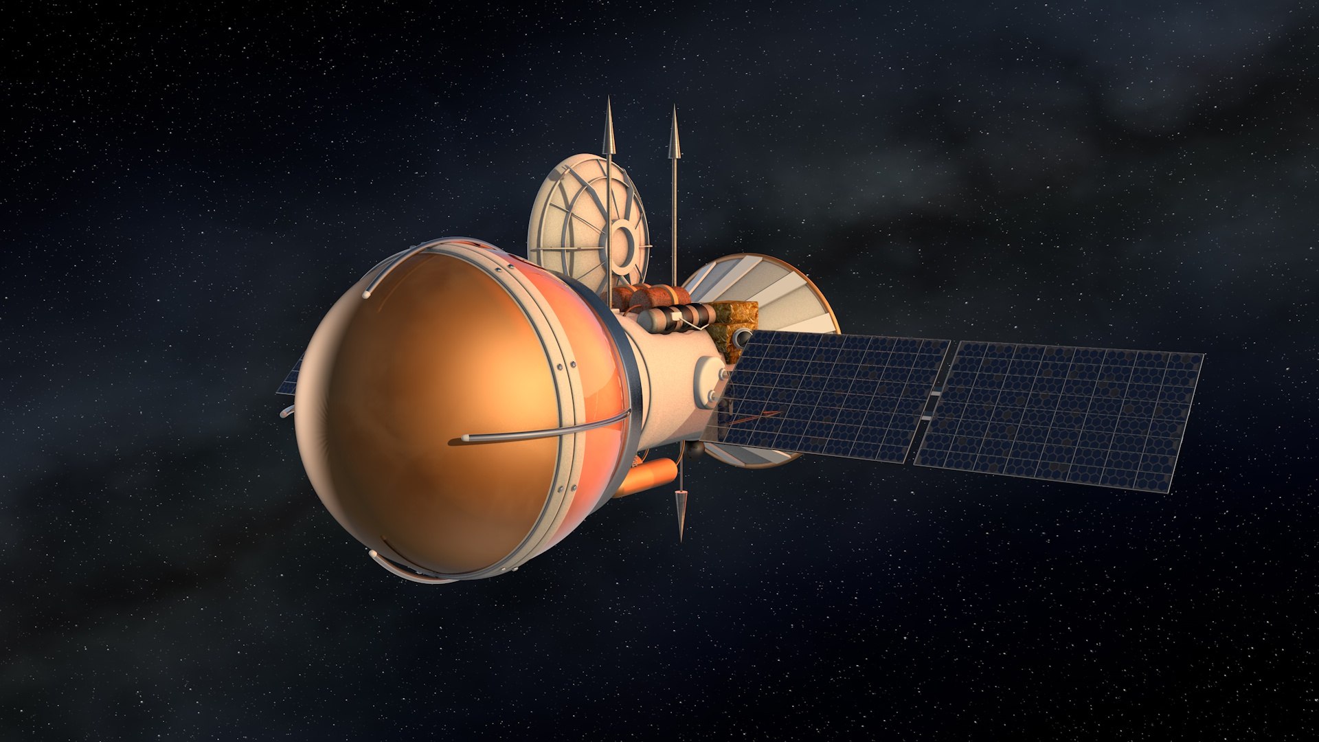 Spacecraft Venera 3D - TurboSquid 1655317