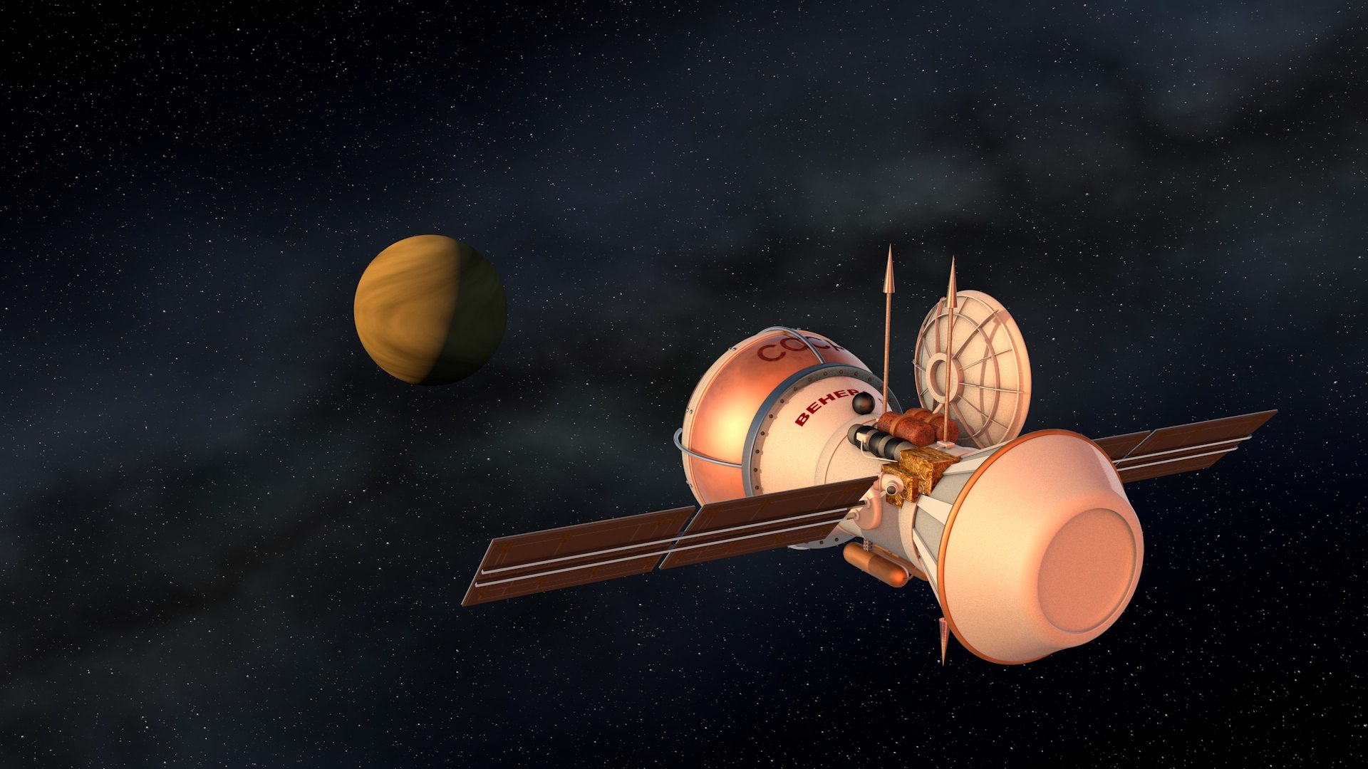 Spacecraft Venera 3D - TurboSquid 1655317