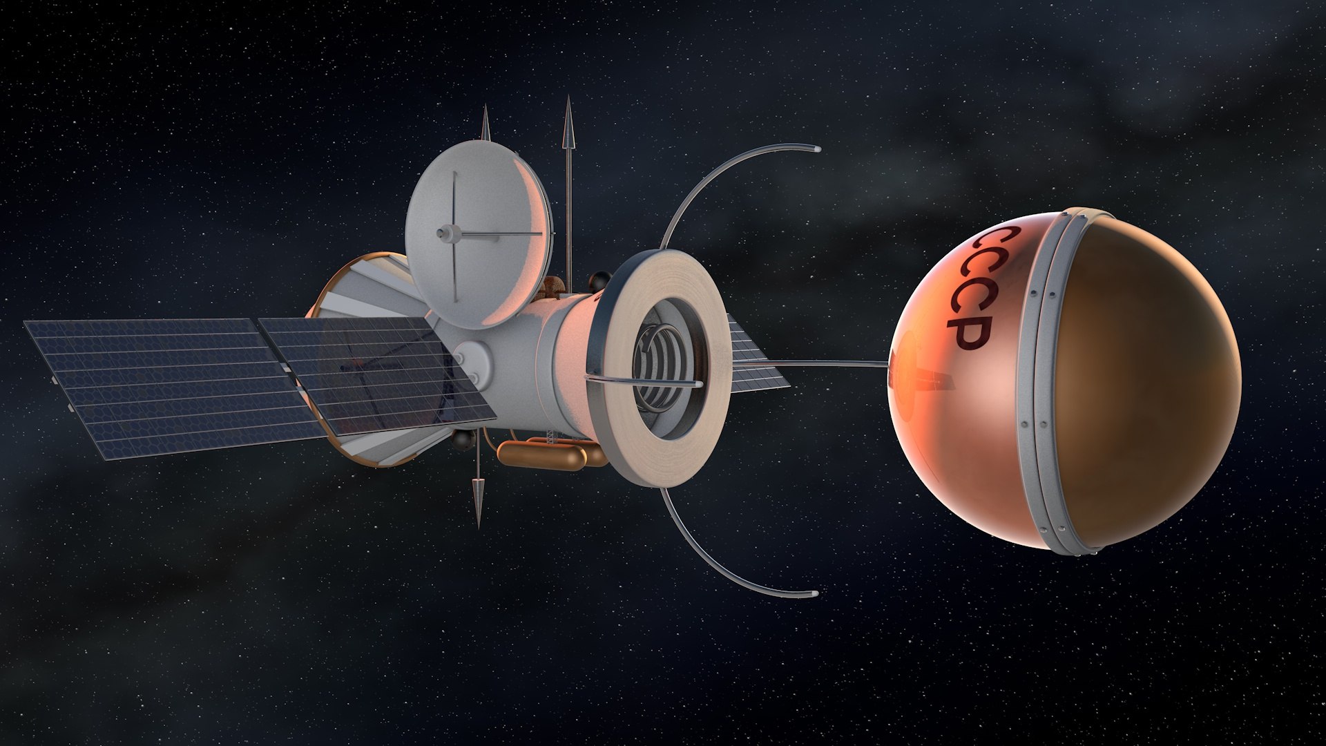 Spacecraft Venera 3D - TurboSquid 1655317