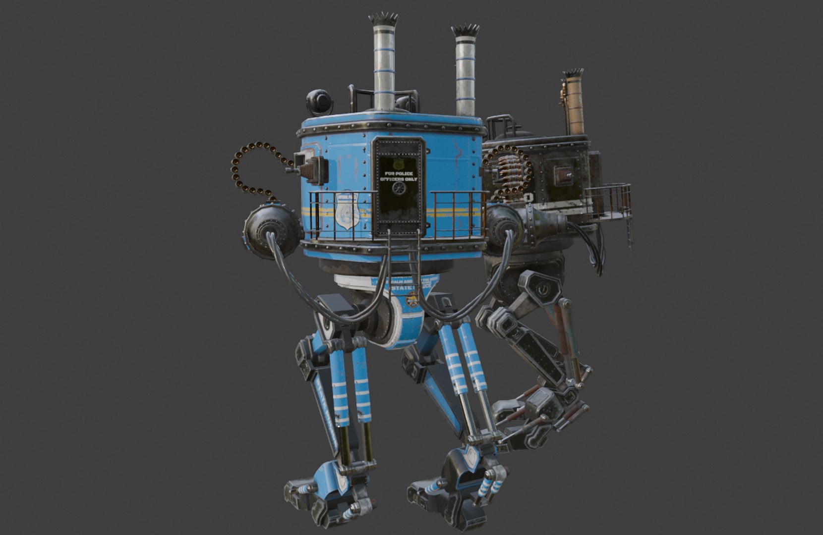 3D Ares Class Gunwalker Bipedal Siege Engine - TurboSquid 2513024