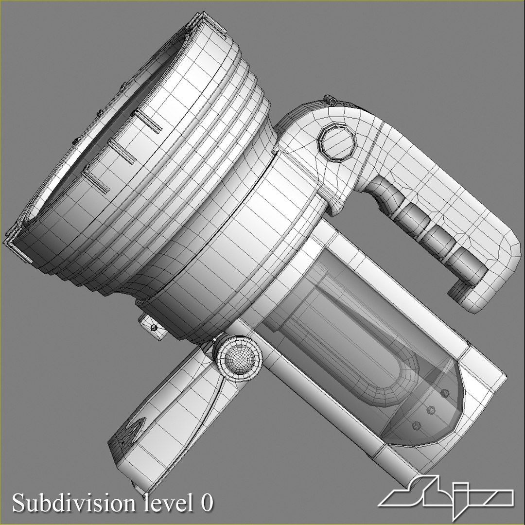 3ds Max Spotlight Modeled