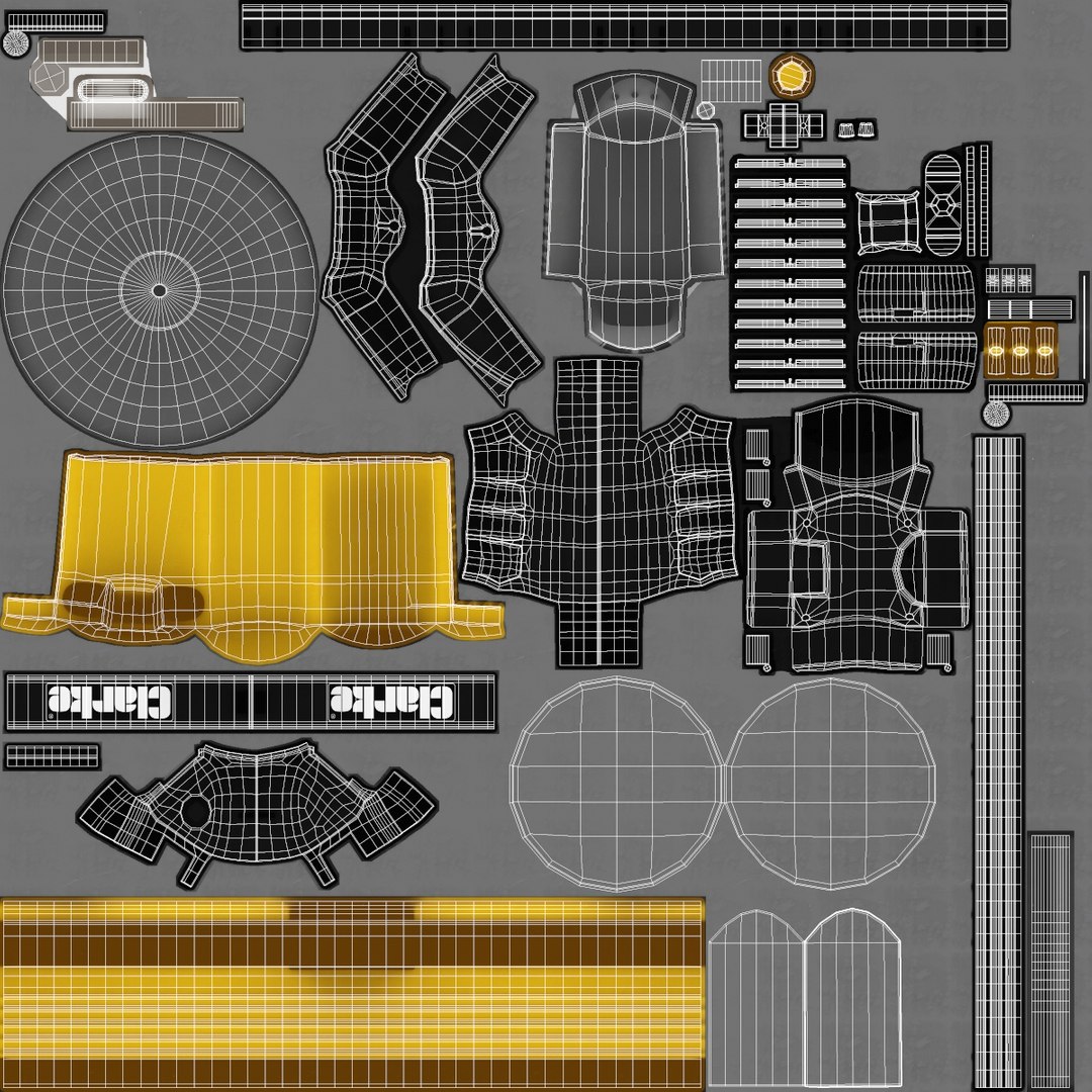 3ds Max Spotlight Modeled
