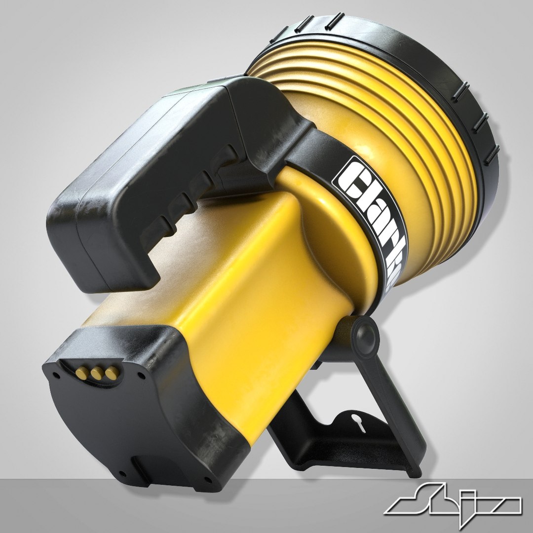 3ds Max Spotlight Modeled