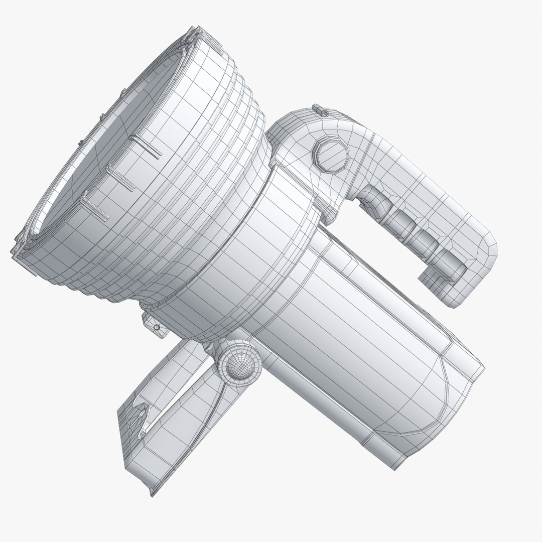 3ds Max Spotlight Modeled