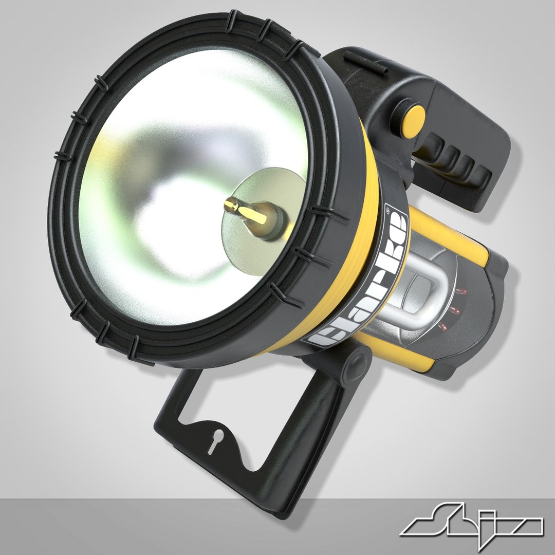 3ds Max Spotlight Modeled