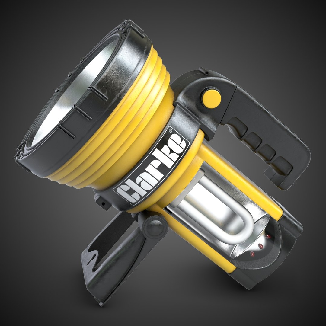 3ds Max Spotlight Modeled