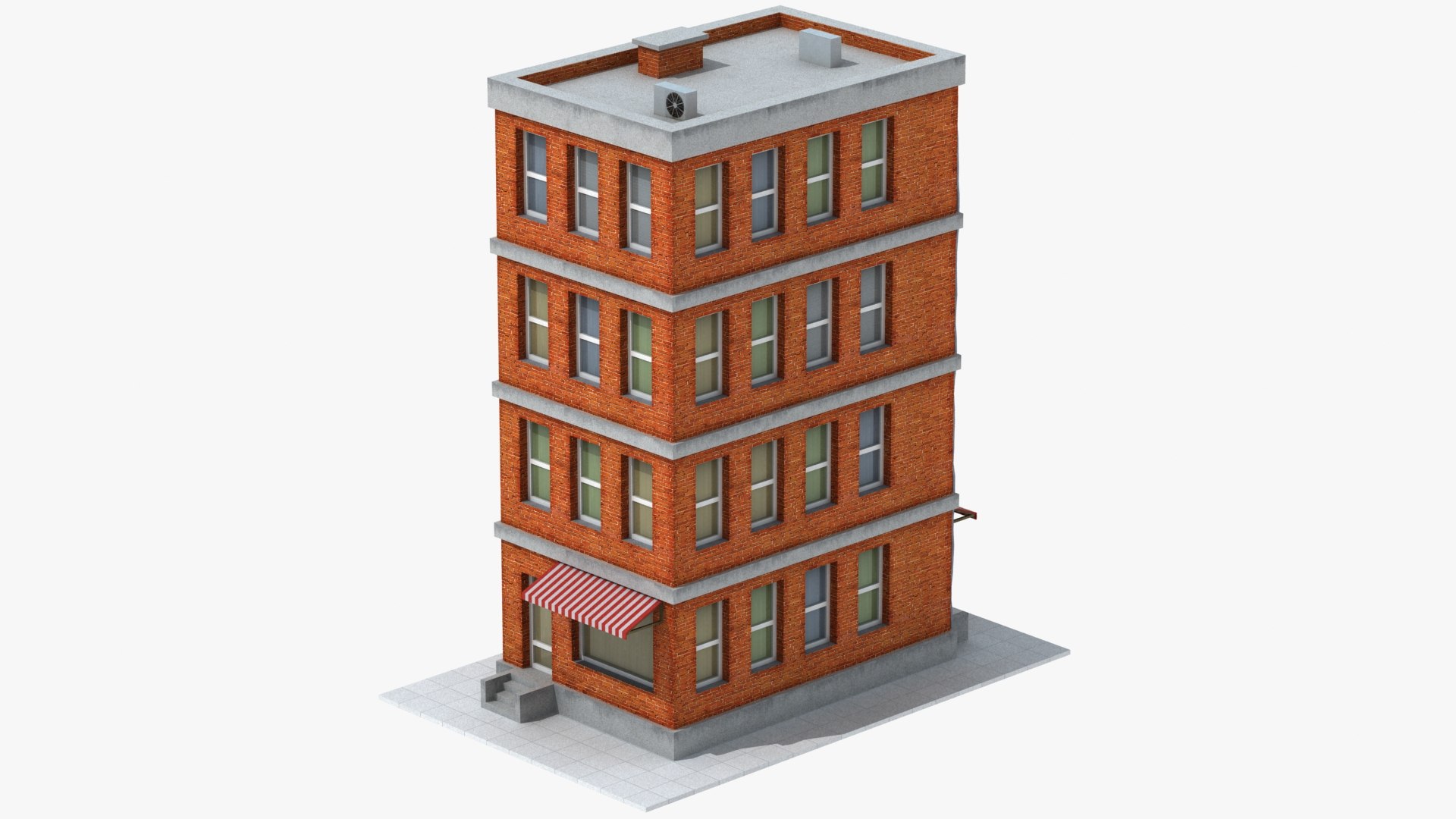 Cartoon Building 3D - TurboSquid 1832970