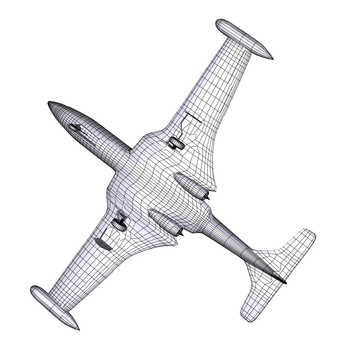 mcdonnell f2h banshee jet fighter 3d model