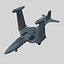 mcdonnell f2h banshee jet fighter 3d model