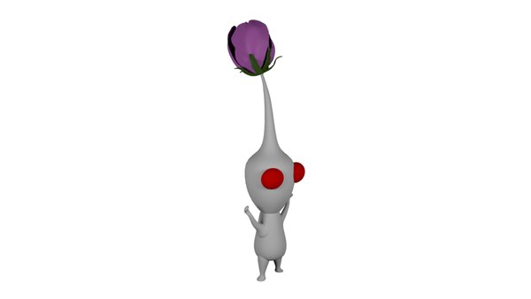 modelo 3d Brote de Pikmin blanco - TurboSquid 1650040