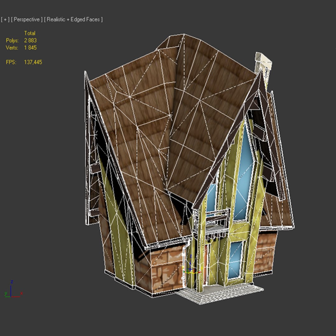 3d fantasy building model