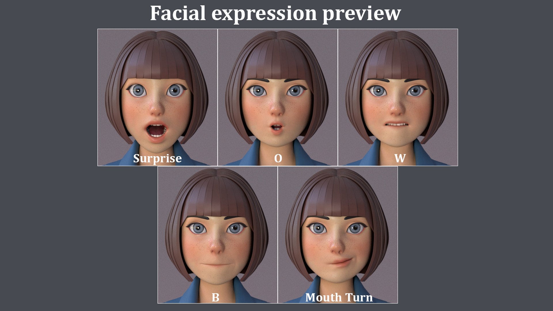 3D Andy Anna Cartoon Rig Model - TurboSquid 2505856