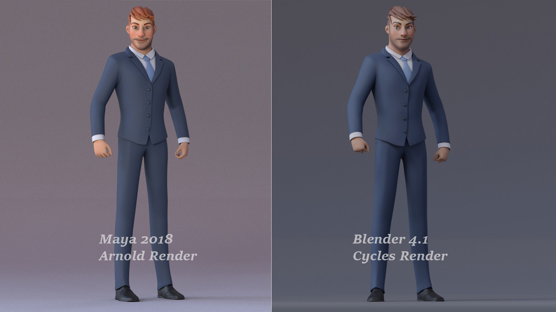 3D Andy Anna Cartoon Rig Model - TurboSquid 2505856