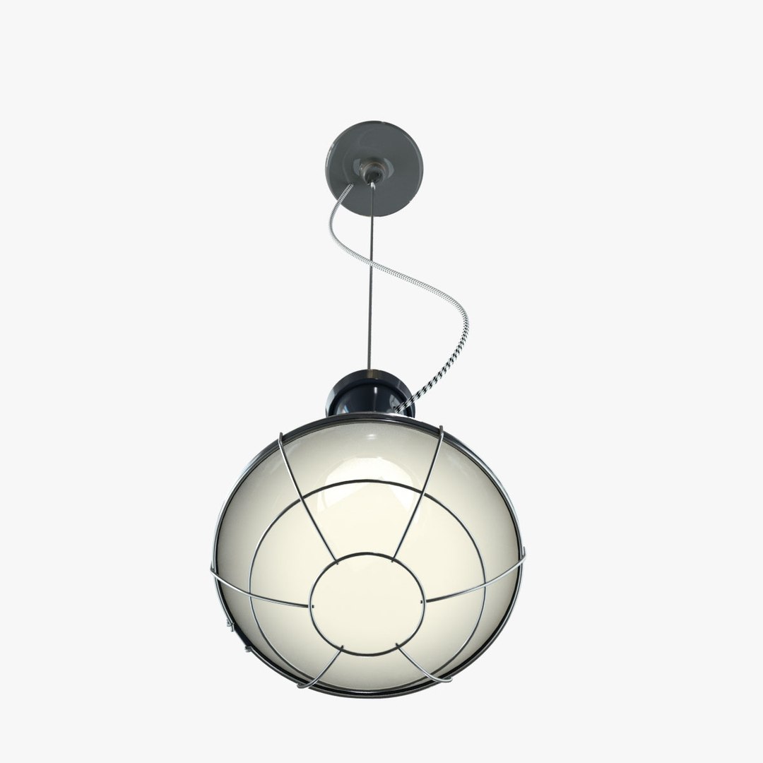 industrial style factory light obj