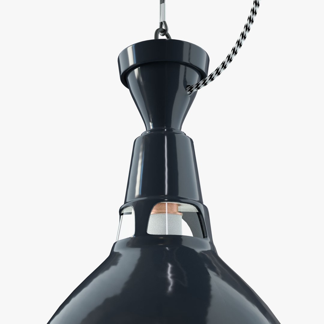 industrial style factory light obj