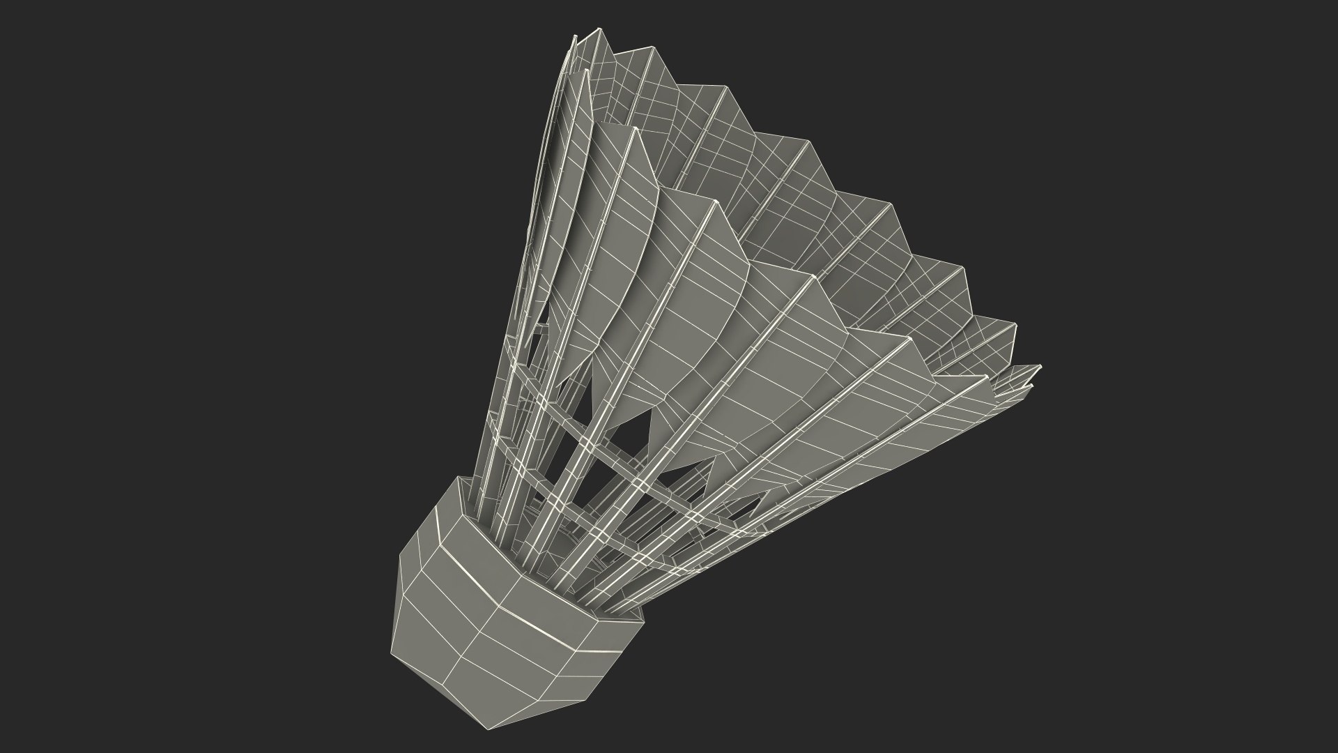 Badminton Feather Shuttlecock 3D Model - TurboSquid 2148610