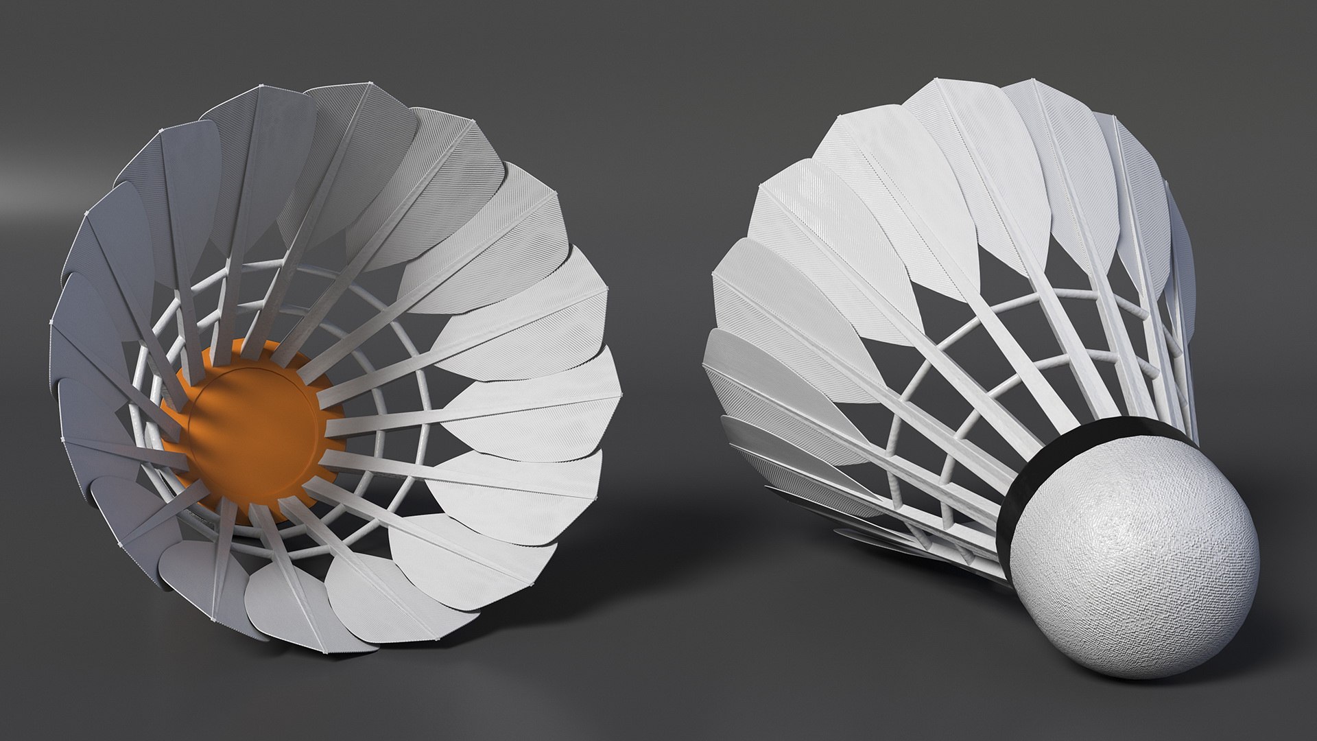 Badminton Feather Shuttlecock 3D Model - TurboSquid 2148610