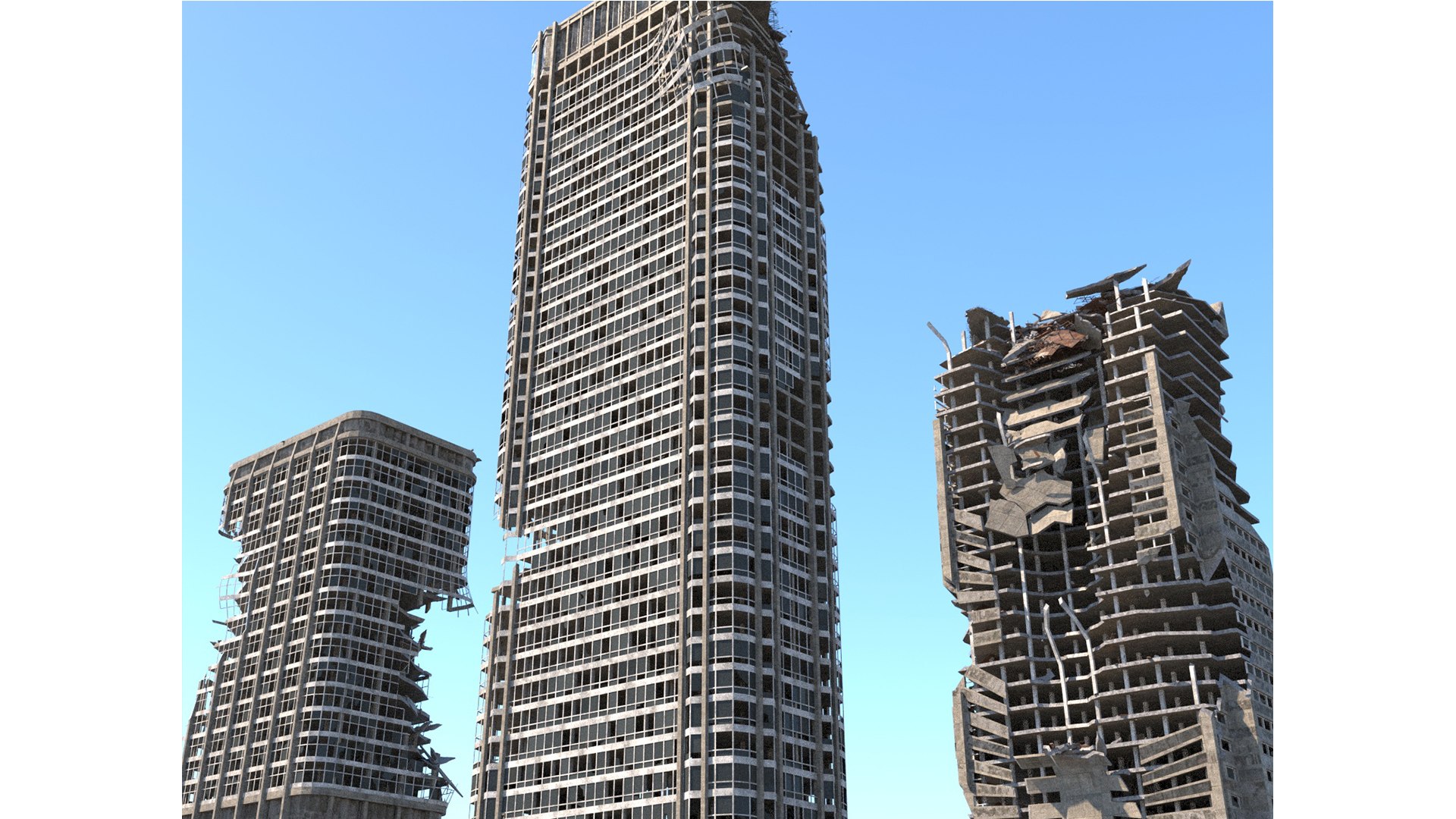 Destroyed Building 3D Model - TurboSquid 2109178