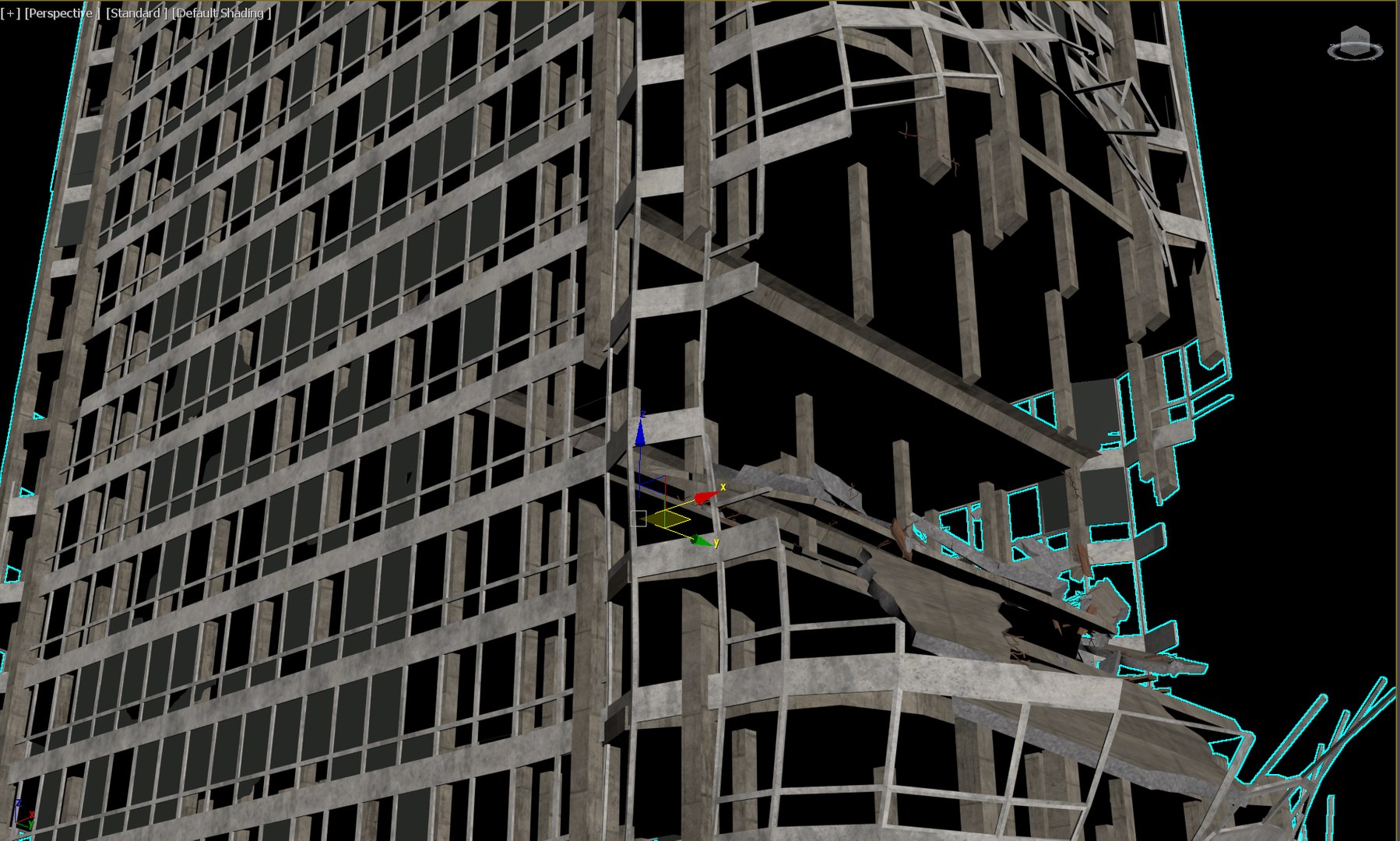 Destroyed Building 3D Model - TurboSquid 2109178