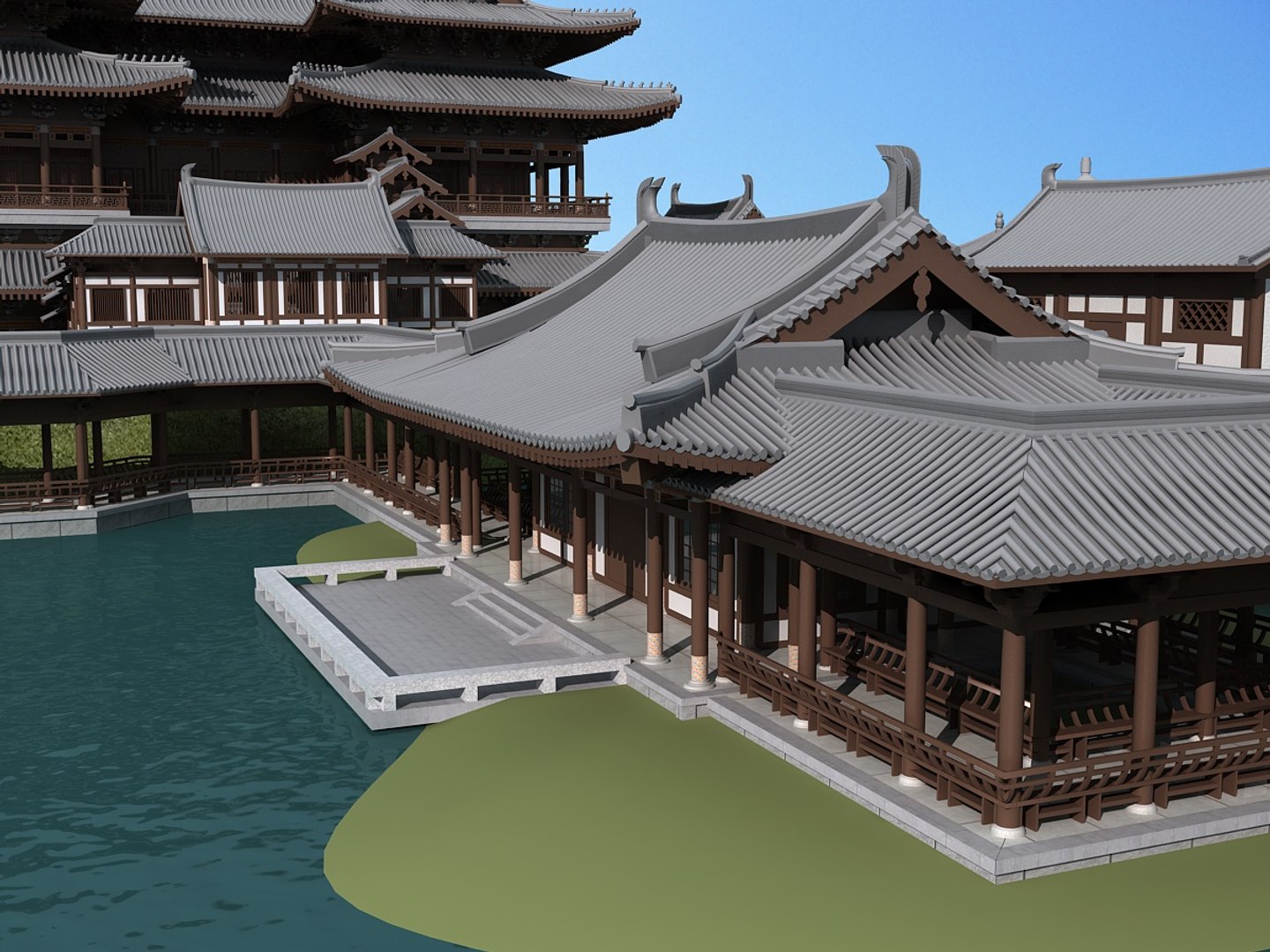 3D Model Chinese Ancient Architecture 7 - TurboSquid 2057564