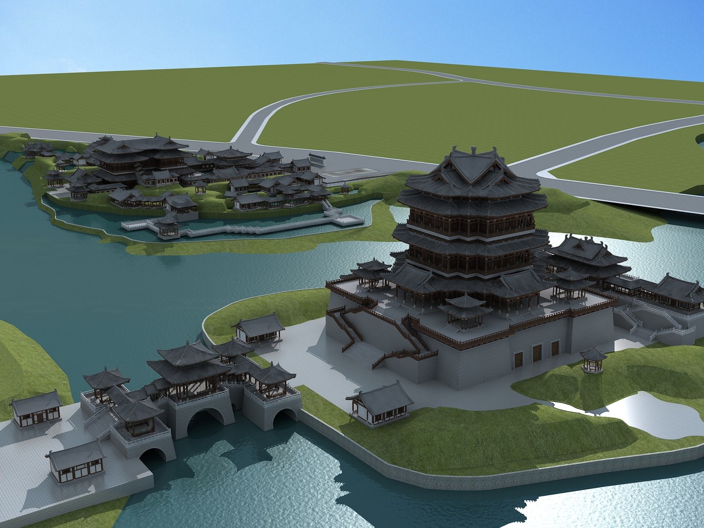3D Model Chinese Ancient Architecture 7 - TurboSquid 2057564